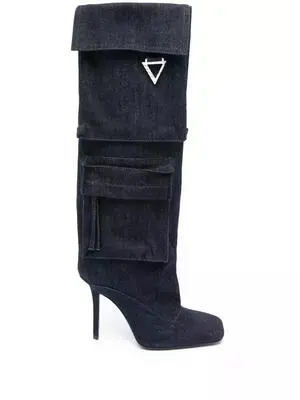 Attico Sienna 105mm Boots - Blue