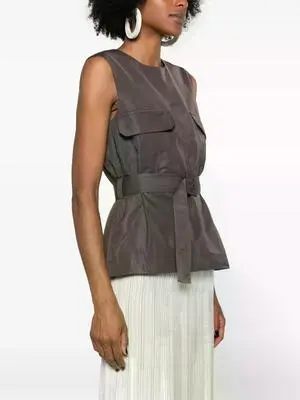 P.a.r.o.s.h Sleeveless Belted Top