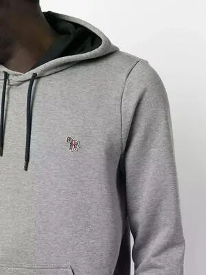 Paul Smith Logo-patch Long-sleeve Hoodie - Grey
