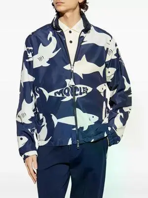 Moncler Shark-print Bomber Jacket