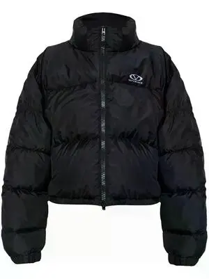 Vetements Logo-embroidered Puffer Jacket