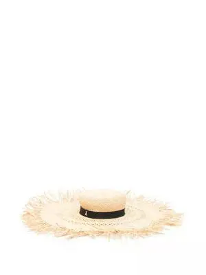 Patrizia Pepe Frayed Sun Hat - Neutrals