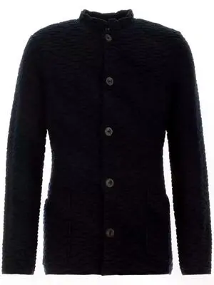 Giorgio Armani Embroidered Wool-blend Cardigan
