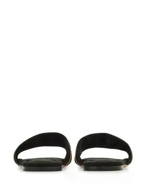 FERRAGAMO Logo Slides - Black