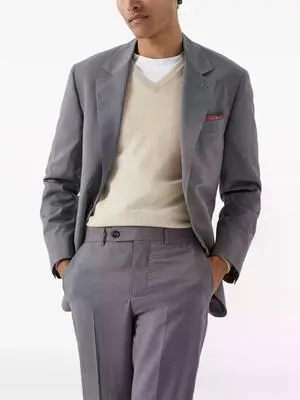 Brunello Cucinelli Notched-lapels Single-breasted Suit - Grey