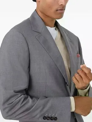 Brunello Cucinelli Notched-lapels Single-breasted Suit - Grey