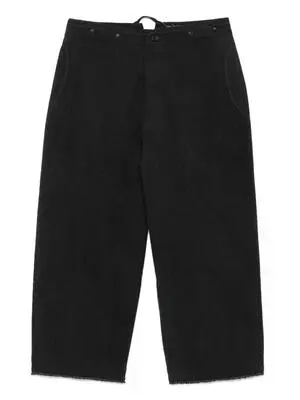A TENTATIVE ATELIER Charcoal V-cut Trousers