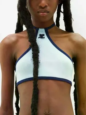 COURREGES Halterneck Cropped Top
