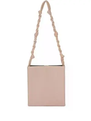 JIL SANDER Tangle Leather Crossbody Bag - Neutrals