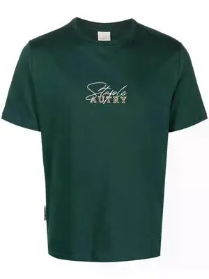 AUTRY X Jeff Staple Logo-embroidered T-shirt - Green