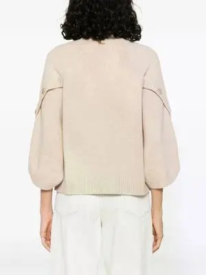 Max Mara Crew-neck Sweater - Neutrals