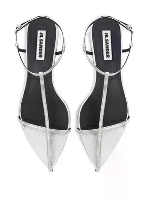 JIL SANDER Cage Low-heel Sandals - Grey