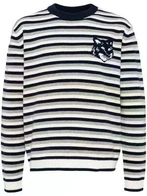 Maison Kitsune Striped Sweaters For Men