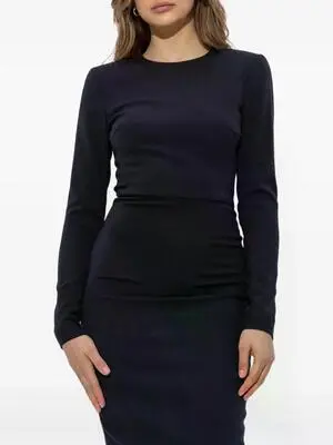 Victoria Beckham Long-sleeve Fitted Dress - Blue