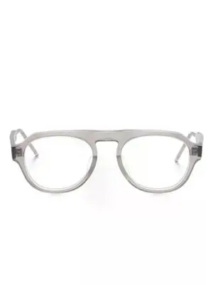 Thom Browne Navigator-frame Glasses - Grey