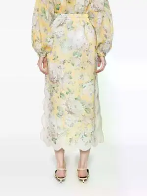 Zimmermann Acacia Scallop Midi Skirt