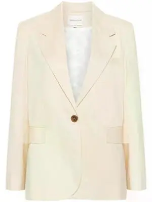 Maison Kitsuné Tailored Cotton Blazer - Neutrals