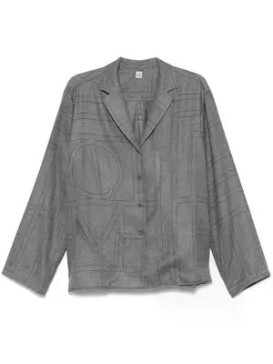 TOTEME Monogram Flannel Shirt