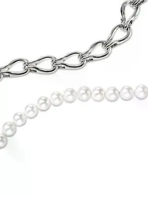 John Hardy Surf Necklace With Pearl Accents