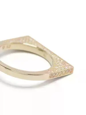 Tom Wood 9k Yellow And Diamond Sleek Ring