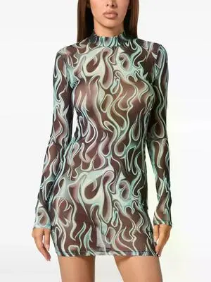 Philipp Plein Flame Minidress