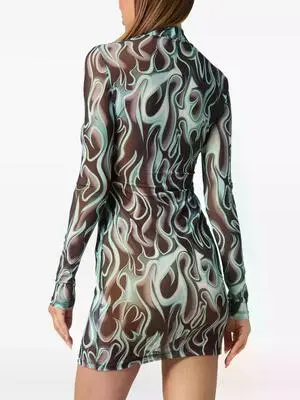 Philipp Plein Flame Minidress