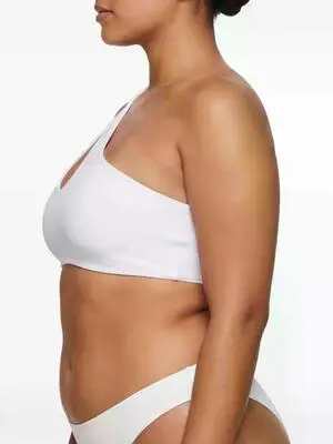 LET'S SWIM One-shoulder Bikini Top With Cut-out Detailing