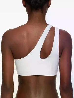 LET'S SWIM One-shoulder Bikini Top With Cut-out Detailing
