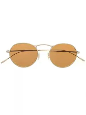 Oliver Spencer M-4 30th Round-frame Sunglasses - Gold