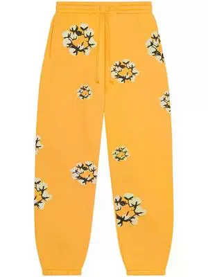 DENIM TEARS Cactus Tears Wreath Track Pants - Yellow