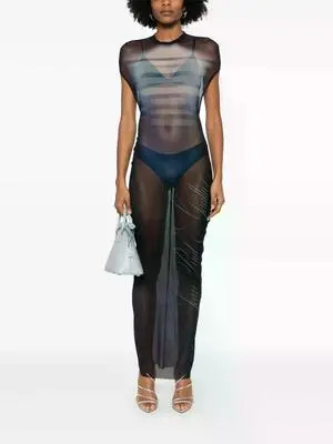 JEAN PAUL GAULTIER Sheer Maxi Dress
