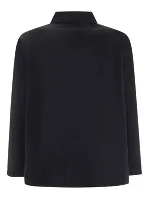 A.p.c. Regis Logo Embroidered Shirt Jacket - Black