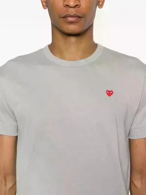 Play Comme Des Garcon Mini Heart-patch T-shirt