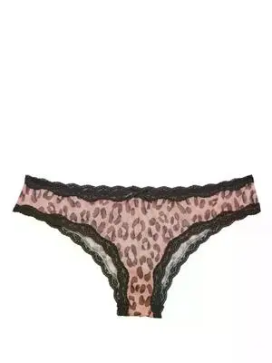 FLEUR DU MAL Leopard-print Sheer Bra - Neutrals