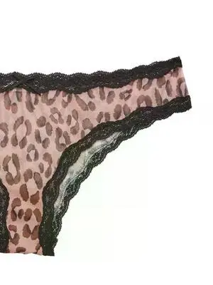 FLEUR DU MAL Leopard-print Sheer Bra