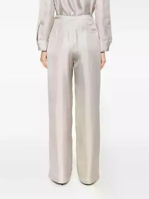 Loulou De Saison Fafila Silk Twill Trousers - Grey