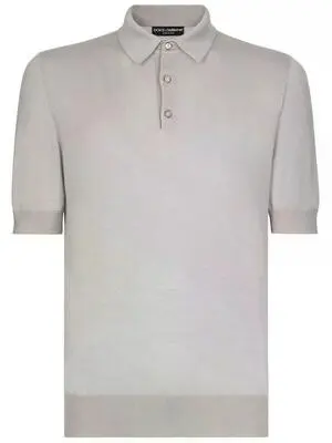 Dolce & Gabbana Fine-knit Polo Shirt