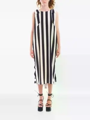 PARLOR Striped Midi Dress