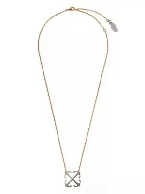 Off-White Arrow Necklace - Gold