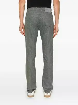 Jacob Cohen Bard Trousers Virgin Wool Flannel - Grey