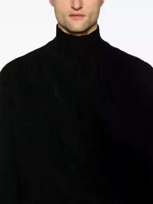 Rick Owens Roll-neck Virgin-wool Jumper