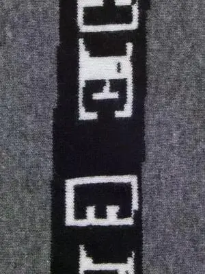 Valentino Garavani Slogan-embroidered Scarf