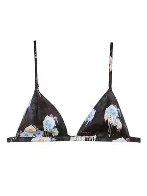 FLEUR DU MAL Luxe Triangle Bra - Black