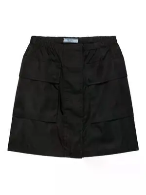 Prada Elasticated-waist Mini Skirt