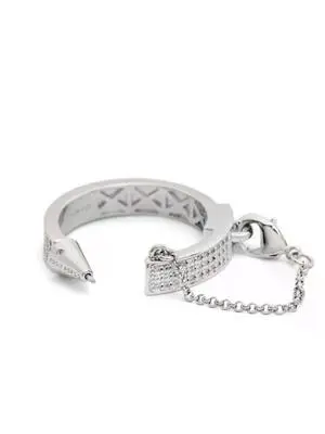 Eddie Borgo Pavé Safety Chain Earrings - Silver