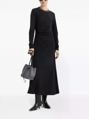 Brunello Cucinelli Monili-trim Gathered Dress