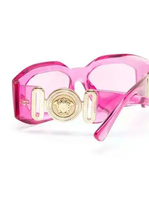 Versace Medusa Biggie Transparent-design Sunglasses