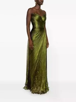 IRIS SERBAN Leila Maxi Dress - Green