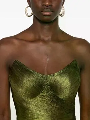 IRIS SERBAN Leila Maxi Dress - Green