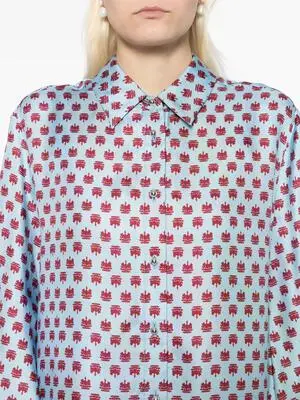 MACGRAW Scholarship" Printed Silk Shirt